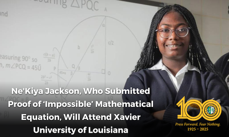 Teen noted for 'impossible' math proof is attending XULA