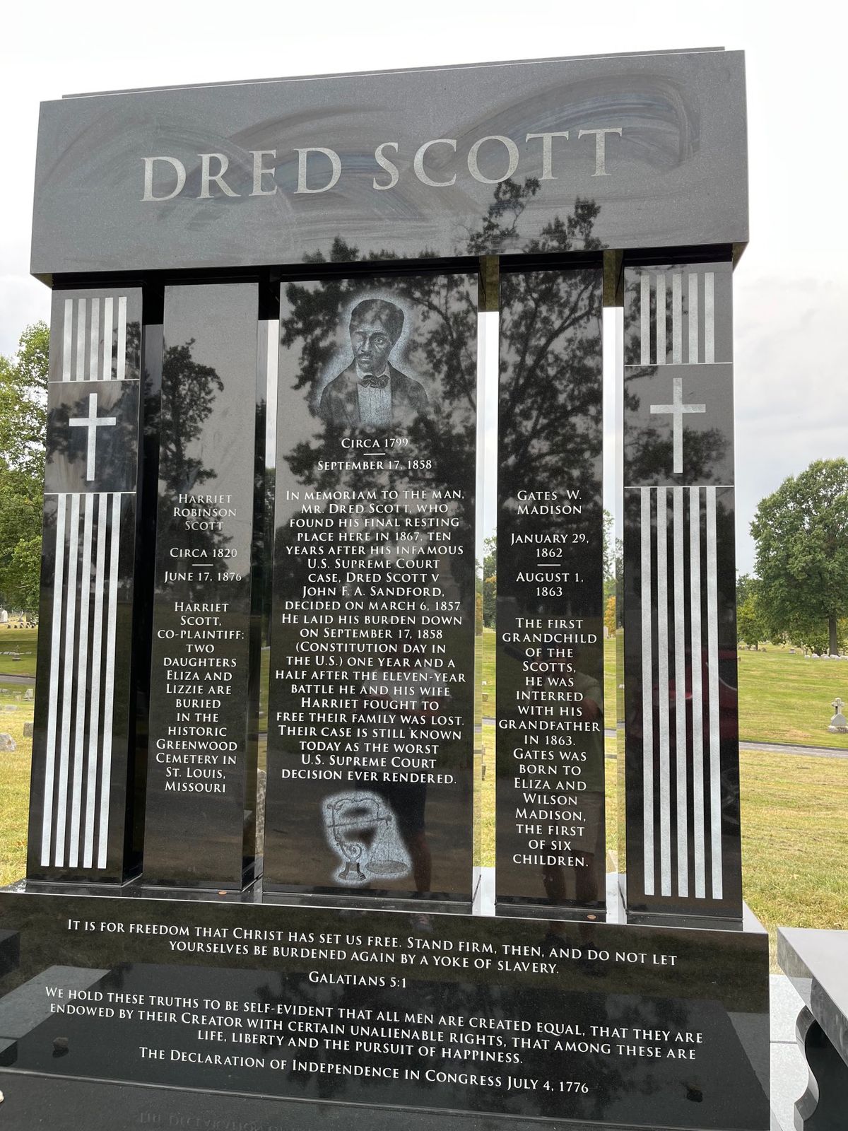 Dred Scott grave marker unveiling Saturday in St. Louis
